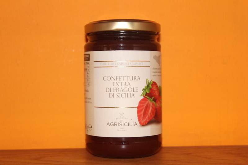 Sicilian Strawberry Jam, 360g - Amaretto Deli, Norwich